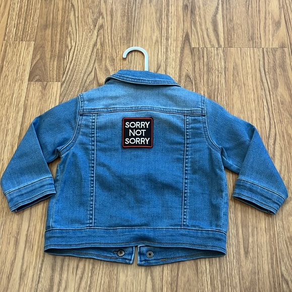 Jackets & Coats | Sorry Not Sorry Jean Jacket Denim Jacket Upcycled ...